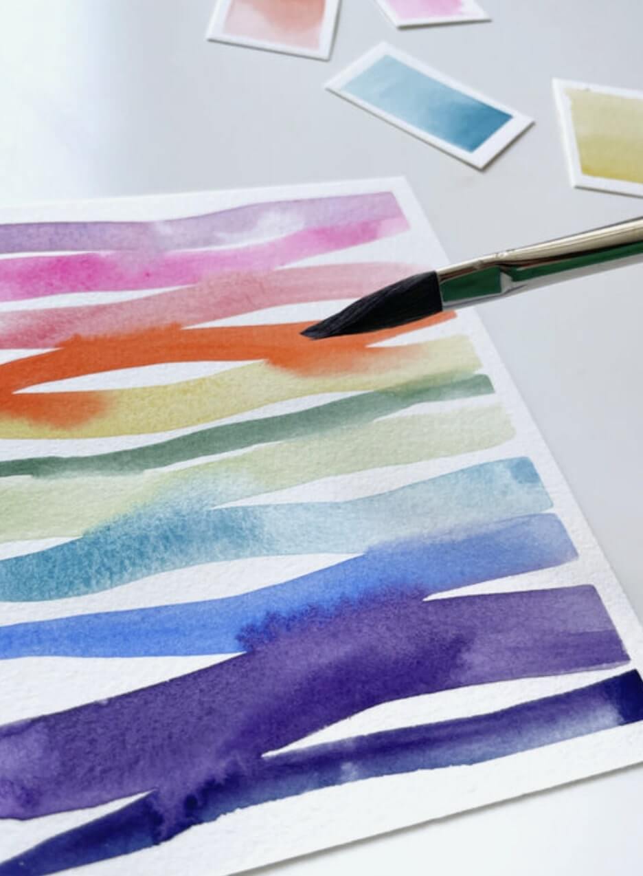 10 idées d'aquarelle facile débutant